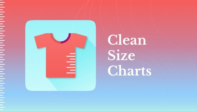 Clean Size Charts - Essential Apps
