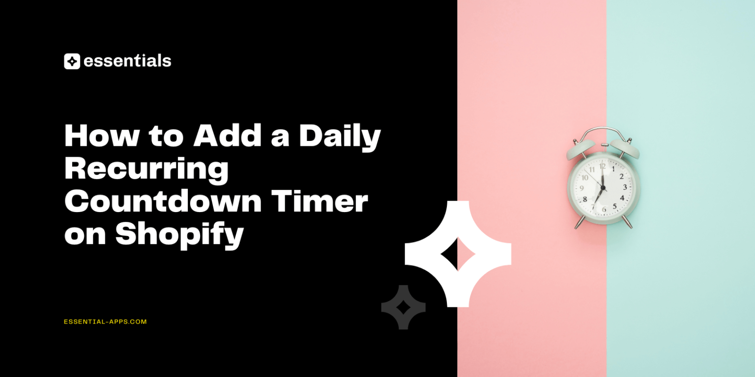 How to Add a Daily Recurring Countdown Timer on Shopify